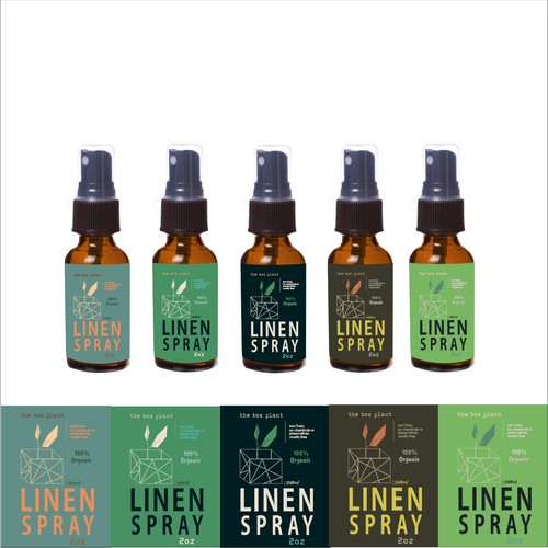 Need label design for natural linen spray line | Product label contest