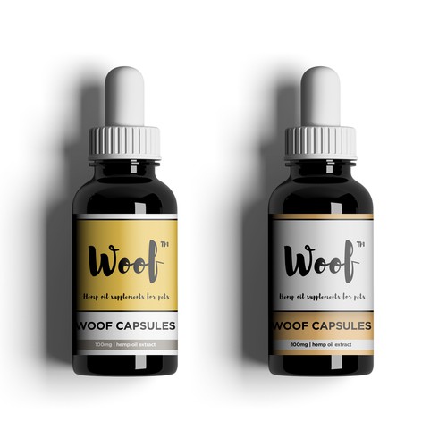 Designs | Woof Hemp Dog Capsules | Product label contest