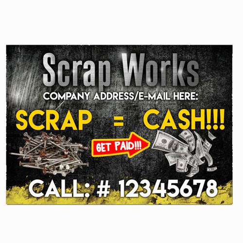 Design a Billboard for a Scrap Metal Company! | Signage contest