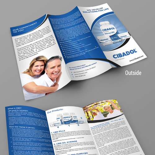 Create a brochure for Cibadol - High CBD Hemp Oil Products | Brochure ...