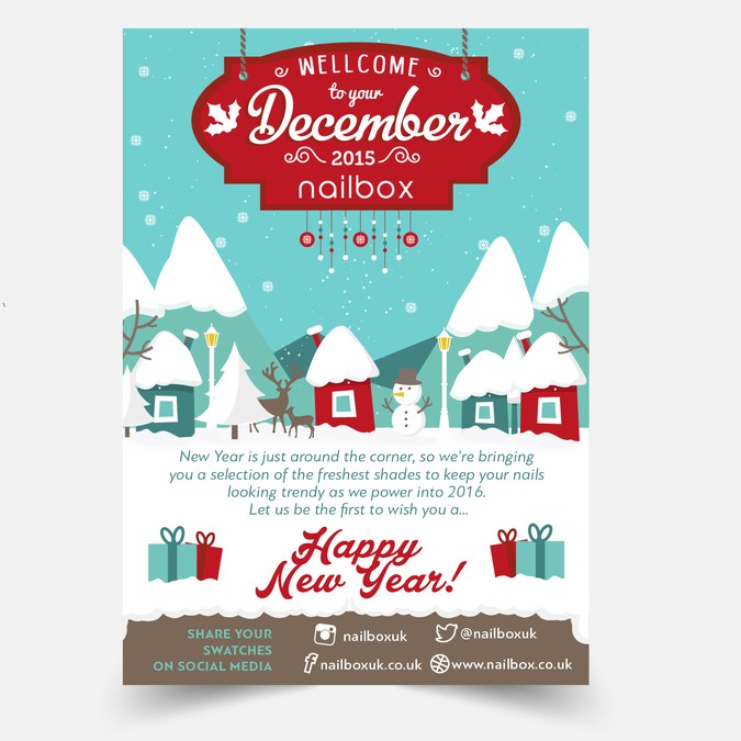 Create an A6 flyer for a monthly subscription box in the beauty niche ...