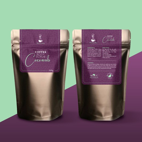 Create a fun label for a coffee scrub | Product label contest