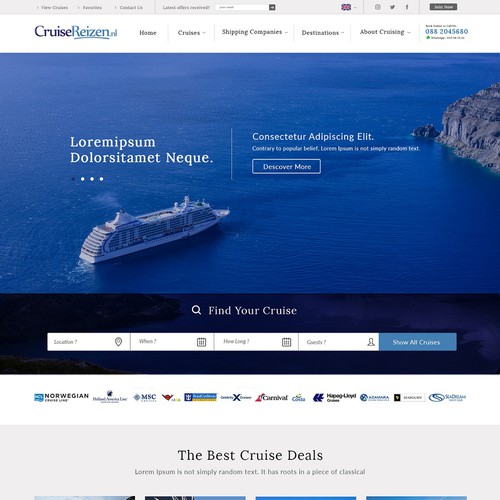 Designs | Cruise Organization - Homepage - more pages in the future (1 ...