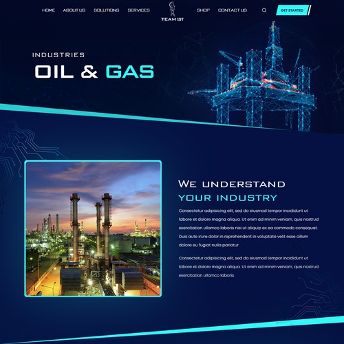 Designs | Technology Solutions Provider Website Design Framework | Web ...