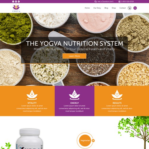 Create a captivating Wordpress website for a Natural Health Supplement ...