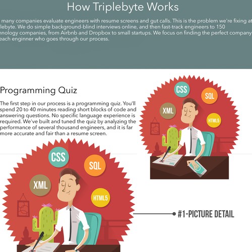 Stylized illustrations for interview process | Illustration or graphics ...