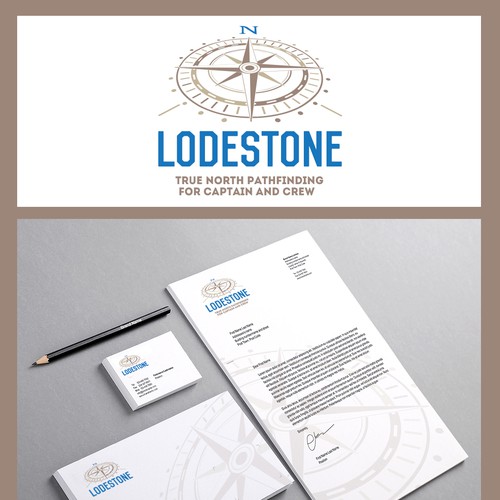 Vintage Compass Logo For Lodestone Ltd Logo And Brand Identity Pack Contest