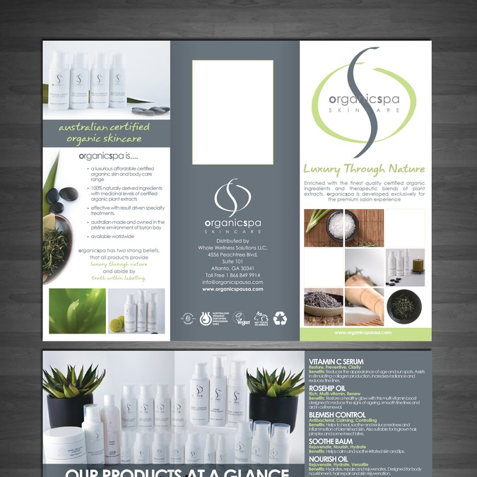 Brochure needed for Organic Skincare Brand | Brochure contest