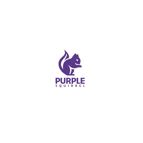 Animal logo of a purple squirrel | Logo design contest