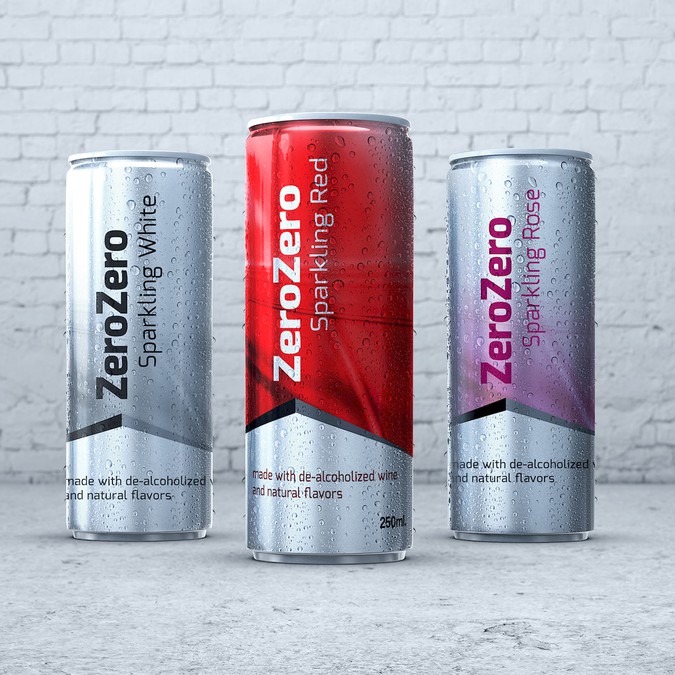 Label design for Zero Alcohol Sophisticated Soft Drink Product ...