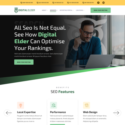 Designs | Digital Marketing Website Redesign - Inspiring / Modern ...