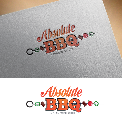 Create a unique logo with skewers for Absolute BBQ. | Logo design contest