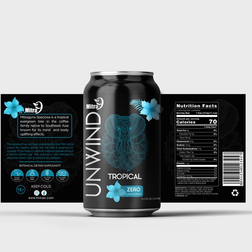 Designs | Help Us Change the World with Mitra9 Unwind Tropical Drink ...