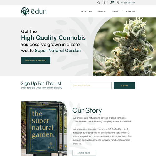 Designs | We need a powerful web design for our Sustainable Cannabis ...