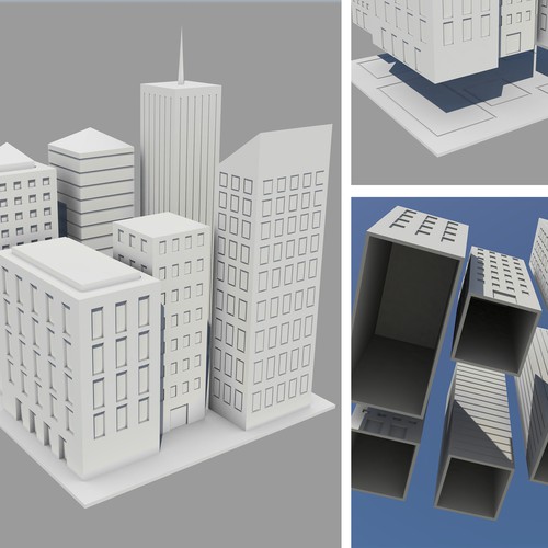 Quick N Easy 3D Buildings Please : ) | Illustration or graphics contest
