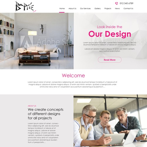 Design A Modern Website | Web page design contest