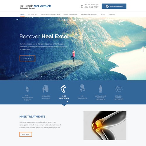 Website enhancement design for www.drfrankmccormick.com | Web page ...