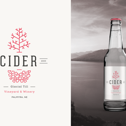 Create a logo/label for a craft hard cider(s) for Glacial Till Vineyard ...