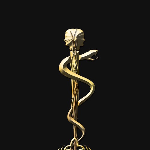 Evil Rod of Asclepius logo for world-wide subversive organization ...