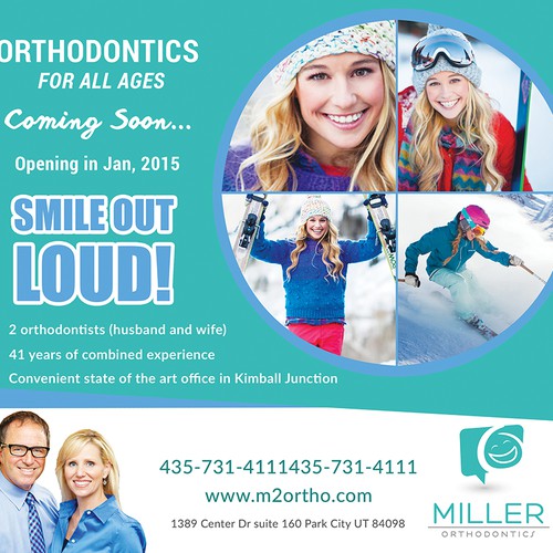 Create a unique print ad anouncing a new orthodontic practice to Park ...