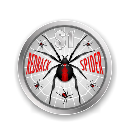 Red-Back Spider Design for a Coin | Illustration or graphics contest