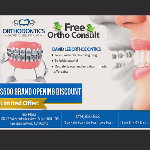 Create an eye catching billboard for our Orthodontist Office: Braces ...