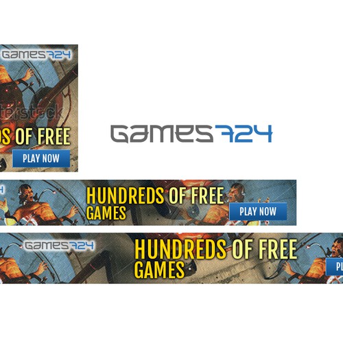 Advertising banners for an online games portal | Banner ad contest