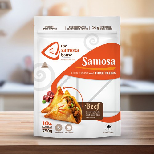 Designs | Packaging Designs for Frozen Samosa Packs | Product packaging ...