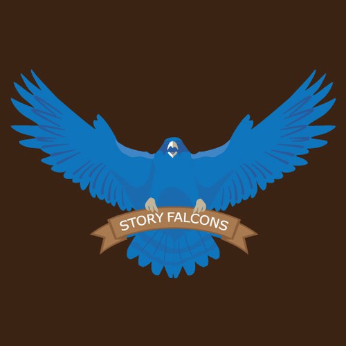 Light Blue Falcon Logo
