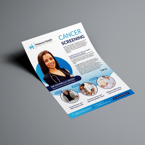 Designs | To design a leaflet/flyer to advertise my cancer-screening ...