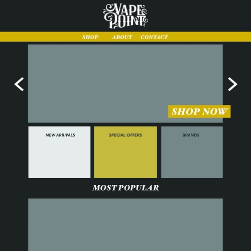 Vape Point Shop & Bar WEB design | Web page design contest