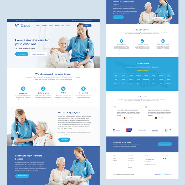 Design a professional website for a disease detection technology ...