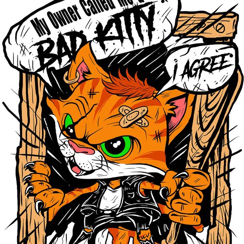 Create The Bad Kitty | T-shirt contest