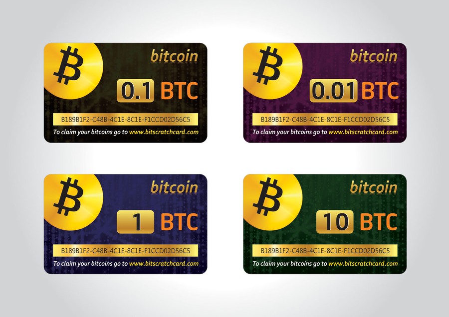 Design for scratch-off prepaid card (Bitcoin) | Other business or ...