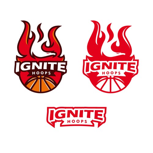 Ignite Hoops - logo design for a youth basketball league | Logo design ...