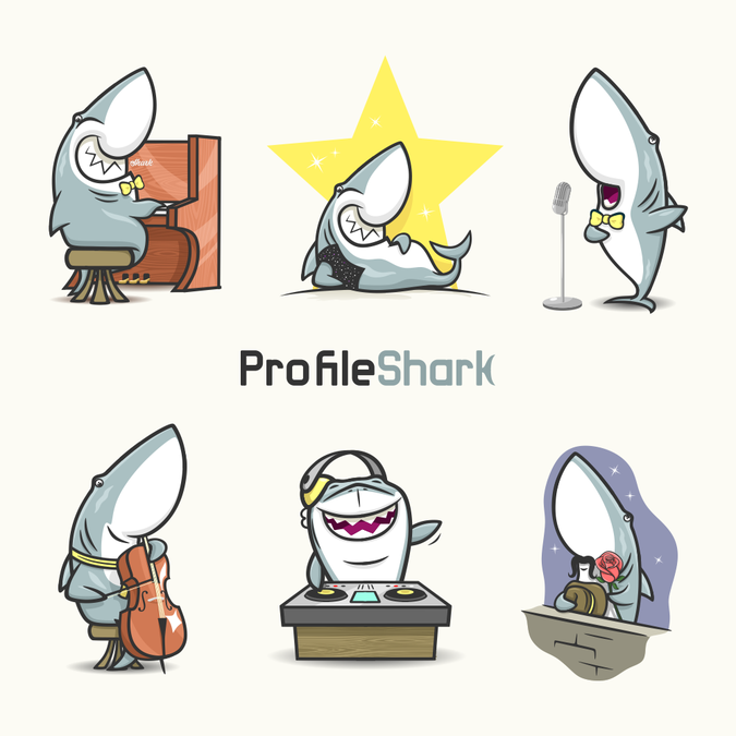 Design a creative, youthful and fun logo for ProfileShark | Logo design ...