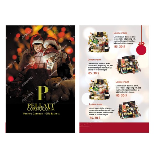 Gift Basket company needs a Christmas Gift Basket brochure | Brochure ...