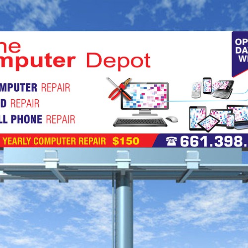 Billboard for Computer Repair | Signage contest