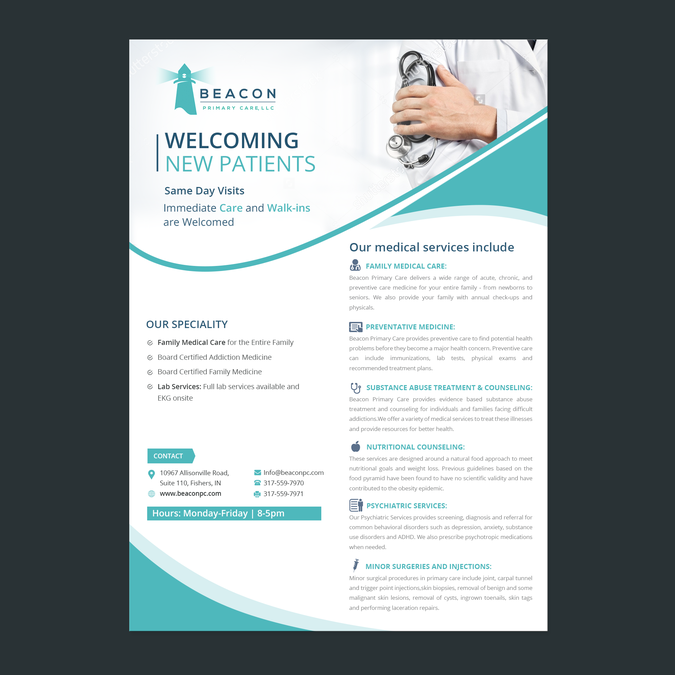 Beacon Primary Care | Postcard, flyer or print contest