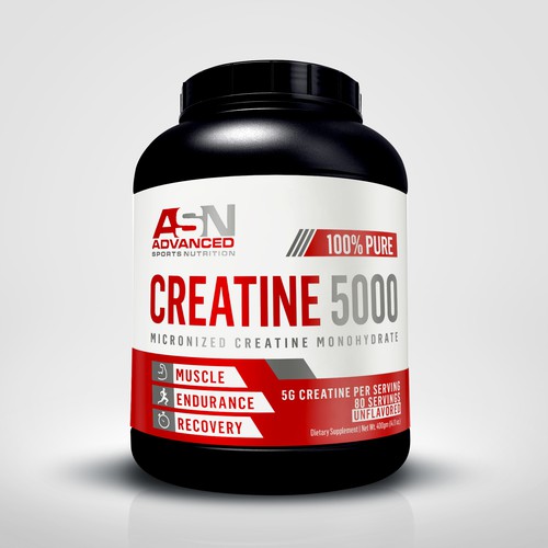 Create a unique label for our Creatine Powder Supplement | Product ...