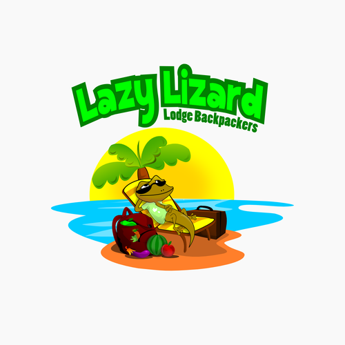 Create a winning logo for Lazy Lizard Lodge Backpackers | Logo design ...