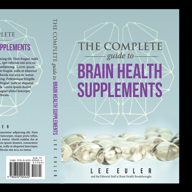 Complete Guide to Brain Health Supplements Book Cover | Book cover contest