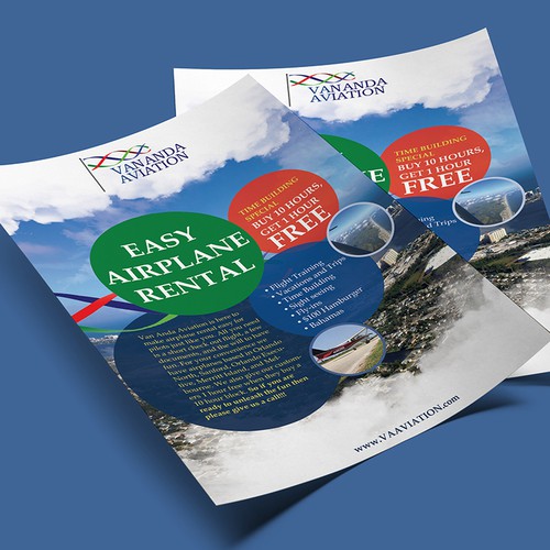 Design an Airplane Rental Flyer | Postcard, flyer or print contest