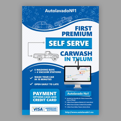 Designs | Self serve car wash flyer design | Postcard, flyer or print ...