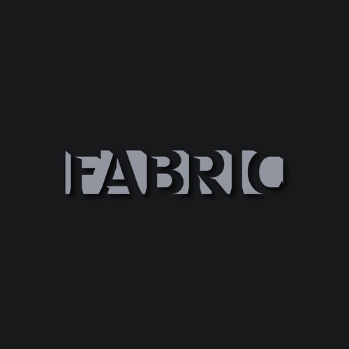 Designs | Bold simple logo for the word FABRIC playing off of fabric ...