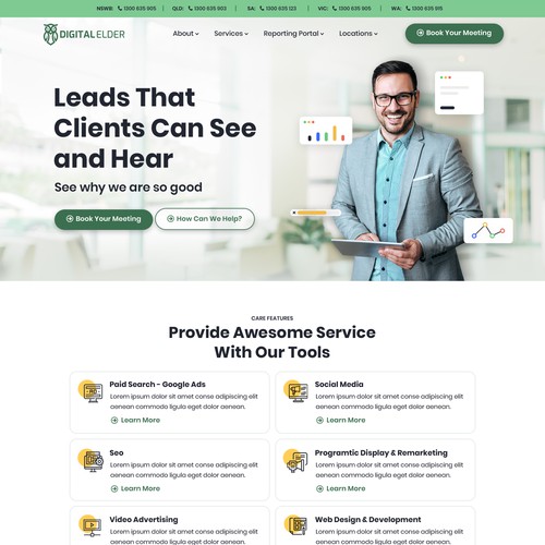 Designs | Digital Marketing Website Redesign - Inspiring / Modern ...