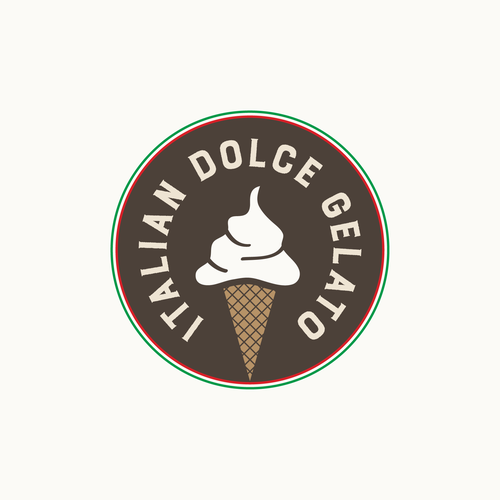 Italian GELATO !!! [ Italian Dolce Gelato ] ♥‿♥ | Logo & business card ...
