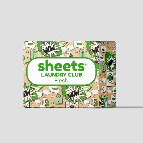 Help us design a kraft laundry dryer sheet box | Product packaging contest