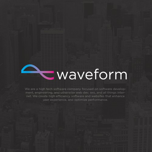 Modern, minimal, touch of color logo for a powerhouse software ...