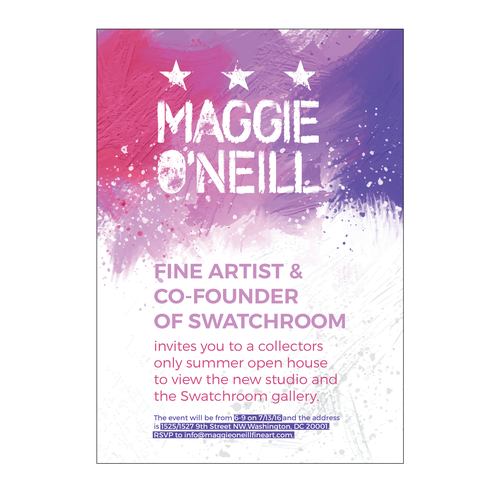 Custom Invitation for Fine Art Studio & Interior Design Firm (more work ...